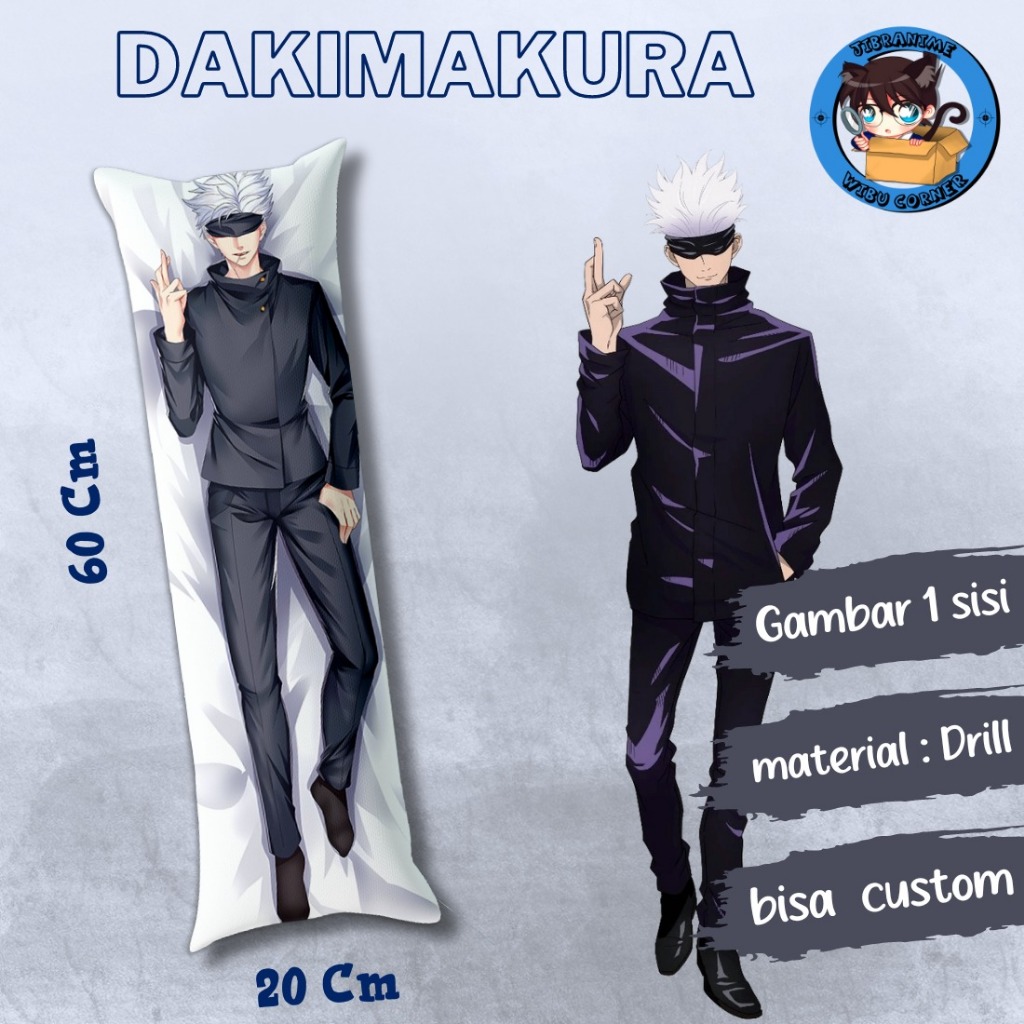 Jual dakimakura / guling ANIME GOJO JUJUTSU KAISEN / ukuran 20x60cm ...