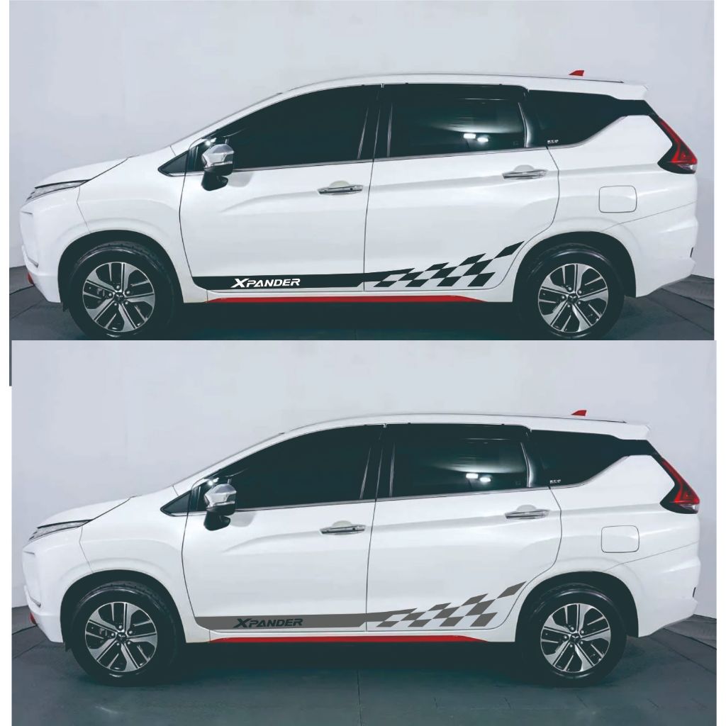 Jual Stiker Cutting Mobil Xpander Ultimate Aksesoris Avanza Lis Sigra Calya Xenia Hitam Putih ...