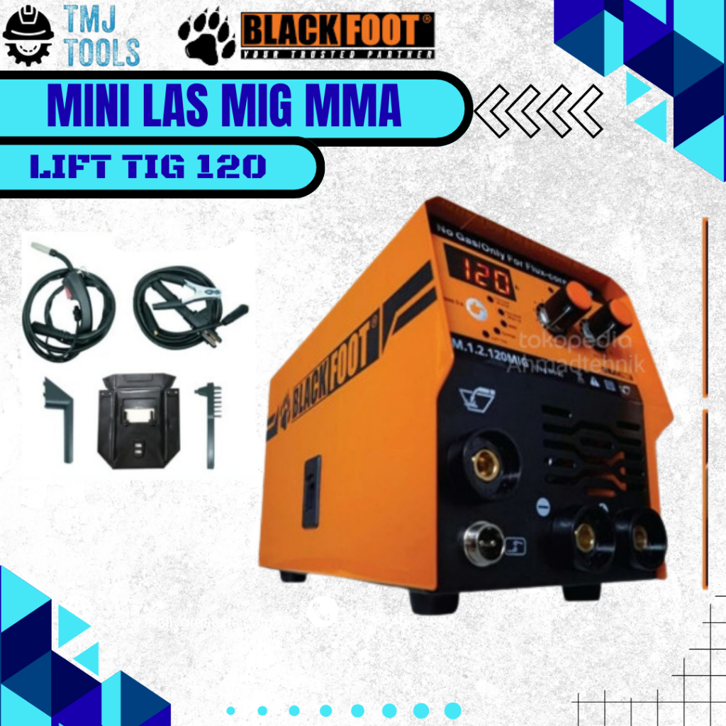 Jual Mesin Las Mini FREE KAWAT FLUX CORE BLACKFOOT Trafo Las Inverter ...