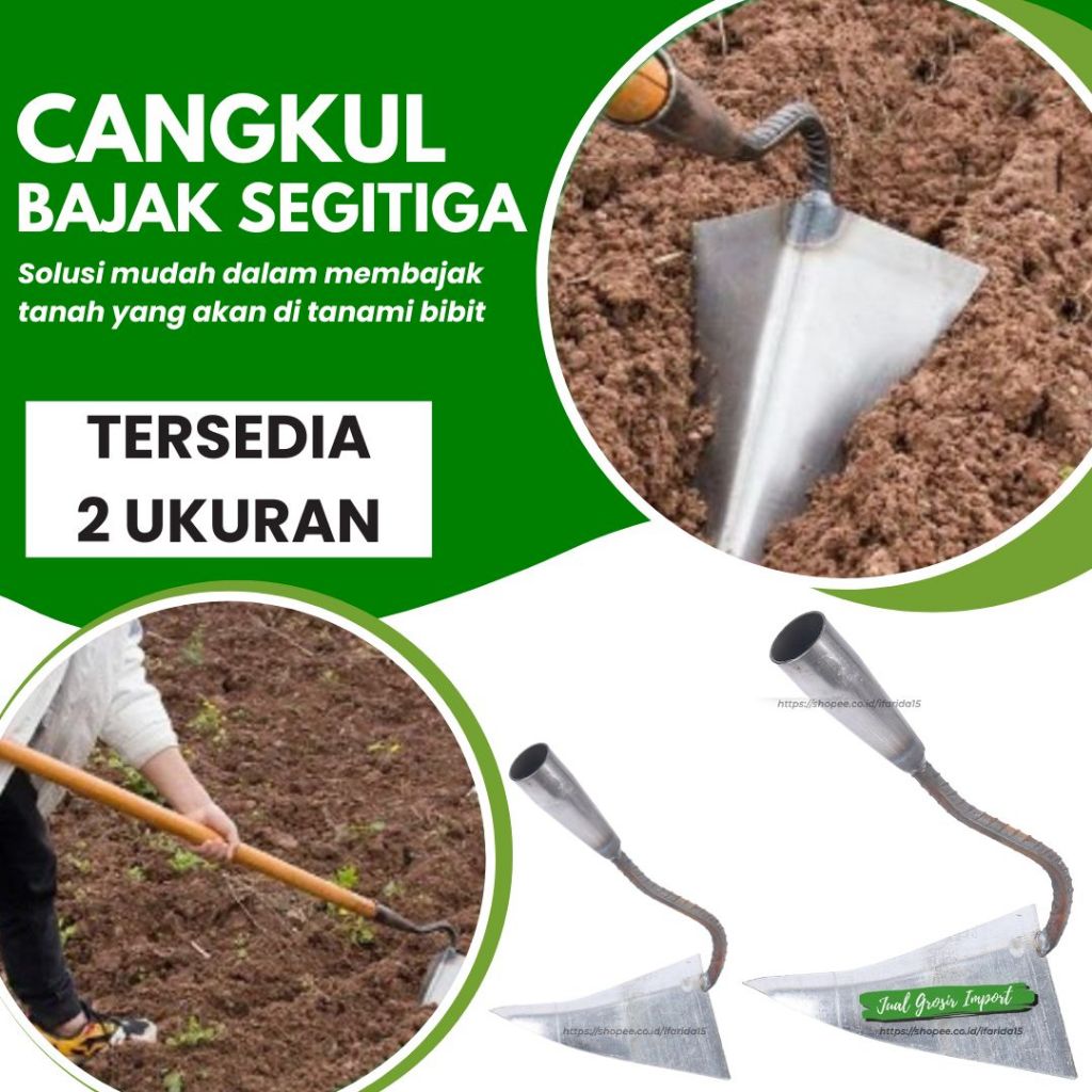 Jual Weeding Garu Cangkul Segitiga Penyiang Gulma Penggembur Pembuat ...