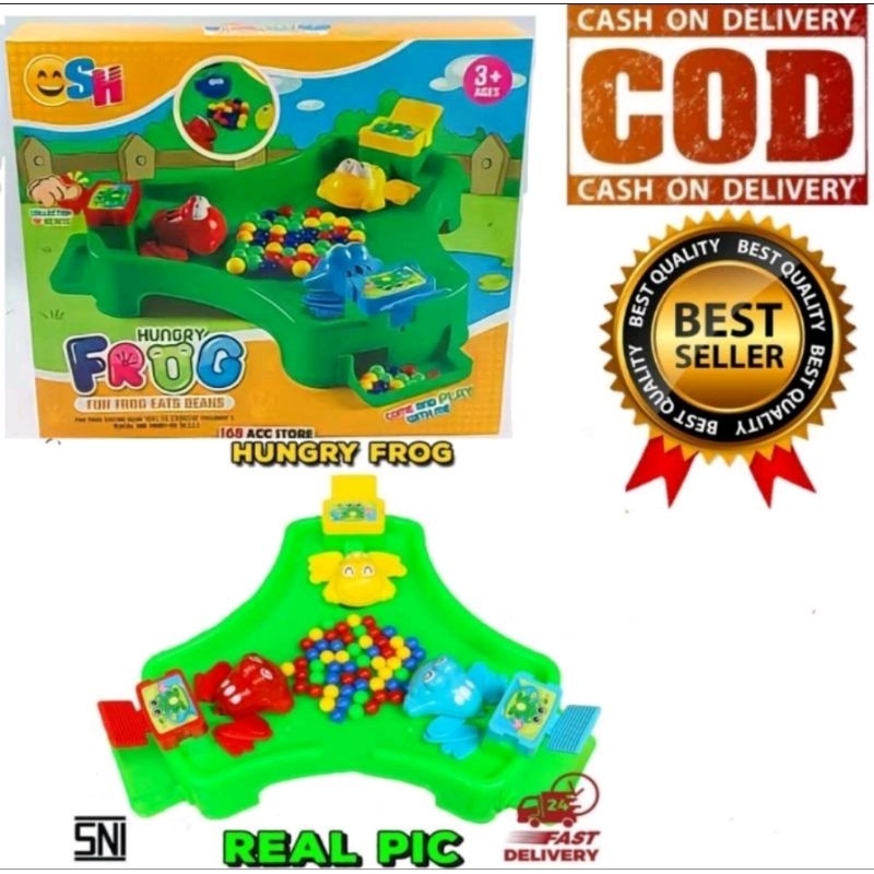 Jual MAINAN ANAK HUNGRY FROG GAME MAINAN GAME KATAK MAINAN ANAK EDUKASI ...