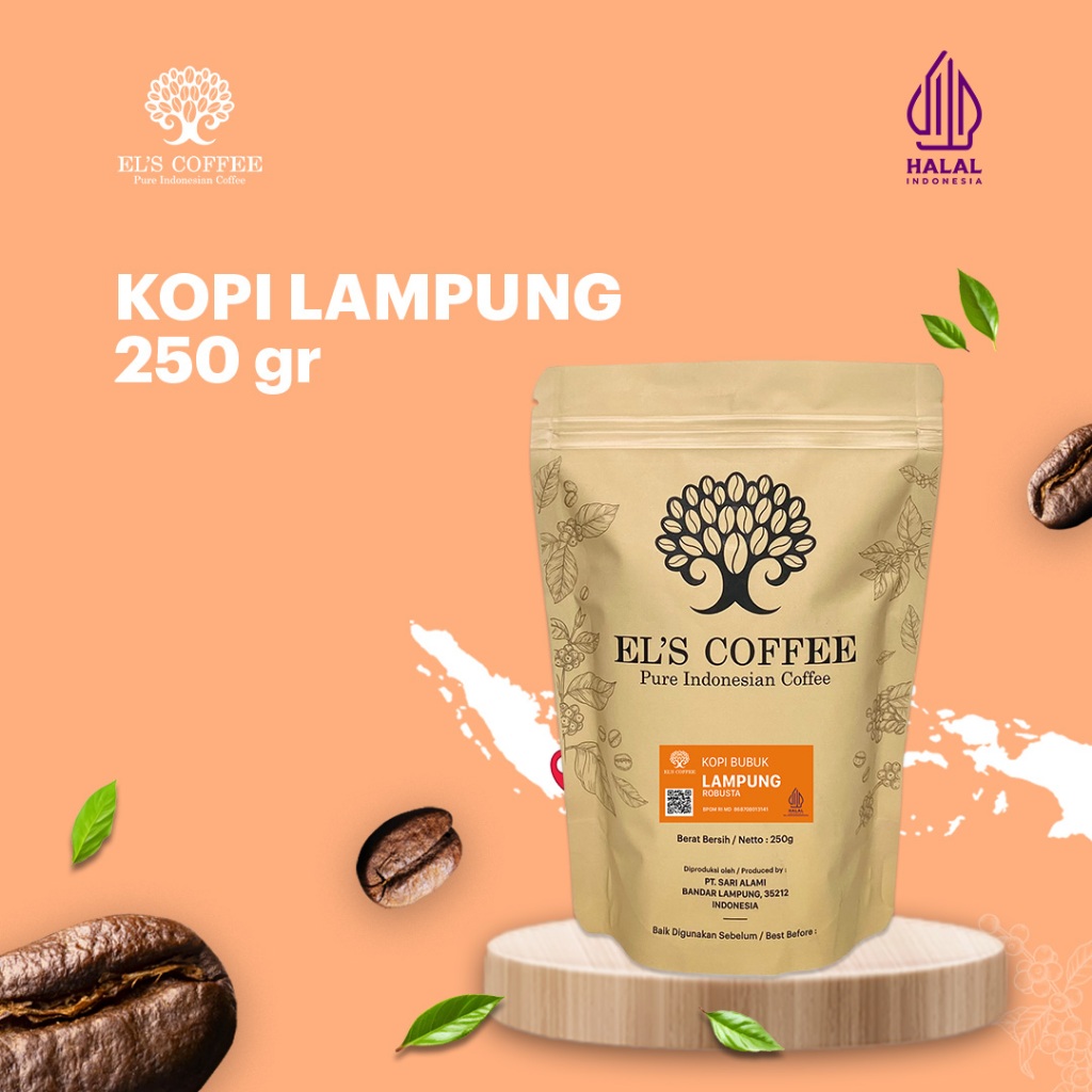 Jual El's Coffee Kopi Lampung Robusta 250Gr Biji Kopi/Kopi Bubuk ...