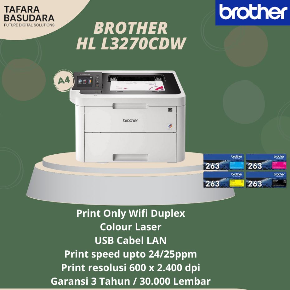 Jual Printer Brother HL L3270CDW Colour Laser A4 | Shopee Indonesia