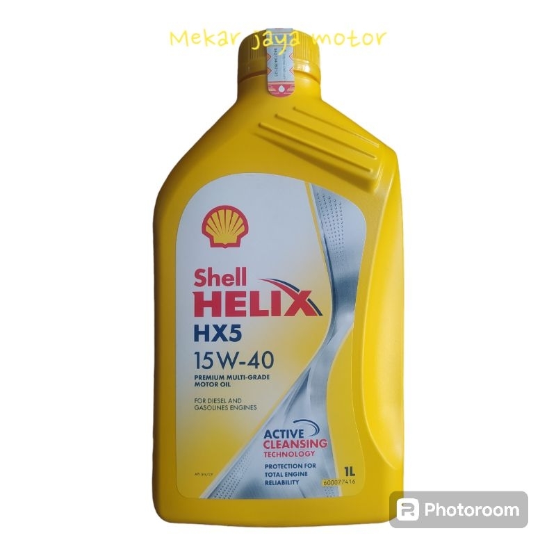 Jual Oli Mesin SHELL HELIX HX5 1L ORIGINAL | Shopee Indonesia