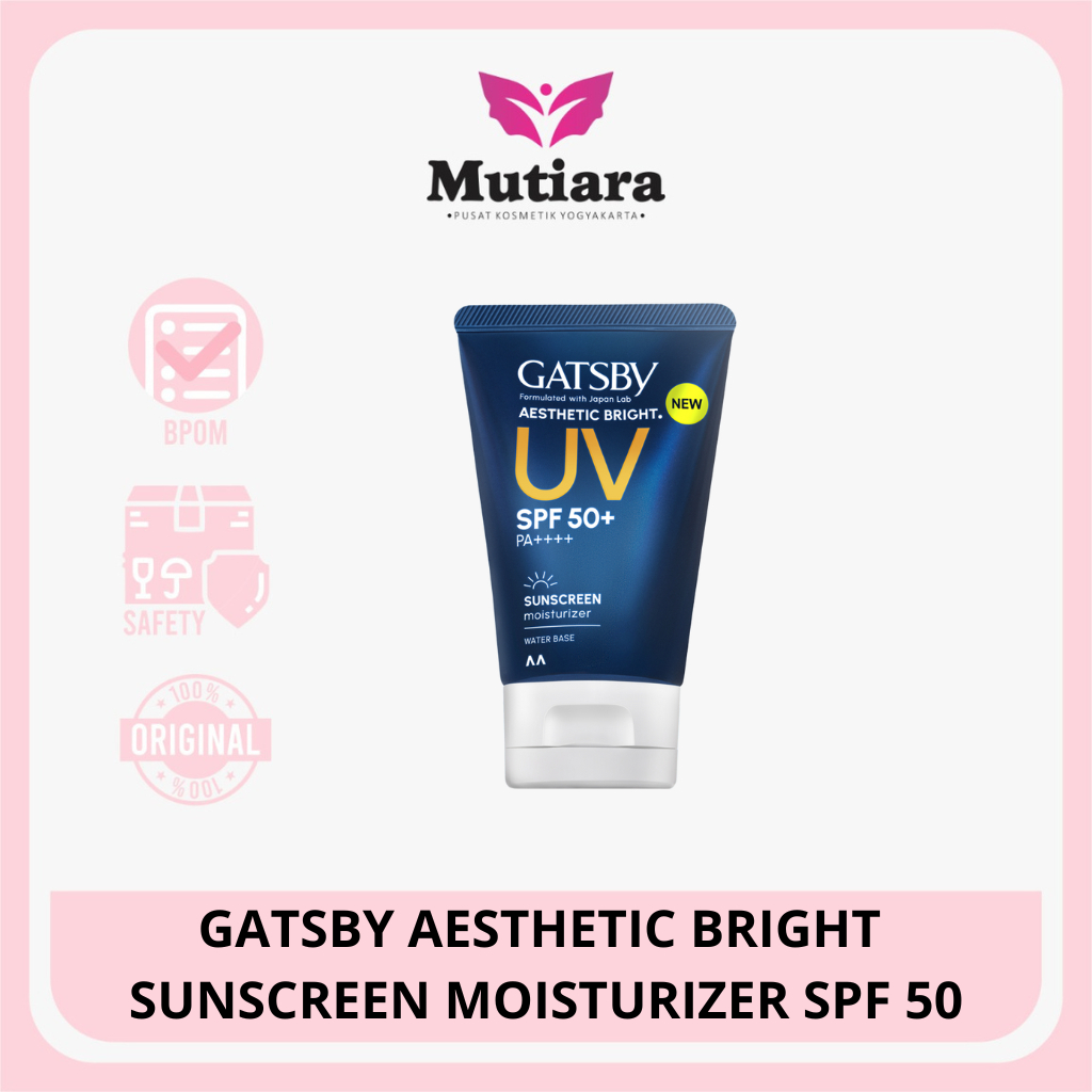 Jual GATSBY AESTHETIC BRIGHT SUNSCREEN MOISTURIZER SPF 50 40ML | Shopee ...