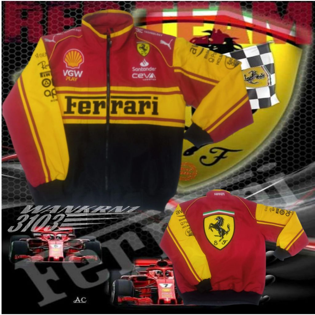 Jual Jaket Ferrari Nascar Vintage F1 Racing | Shopee Indonesia