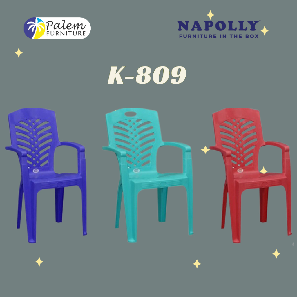 Jual Kursi plastik napolly tangan big 809 | Shopee Indonesia