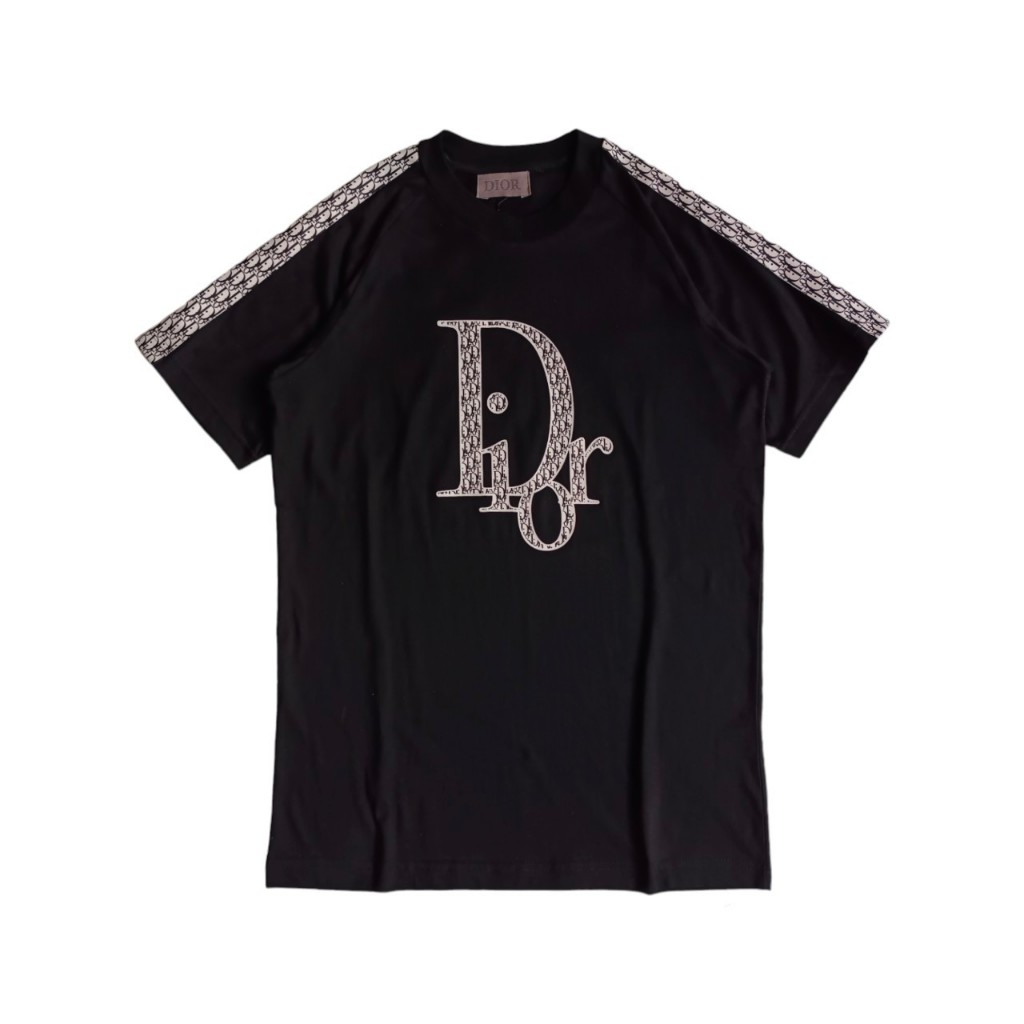 Jual Baju Kaos Pria Dior Taped Monogram Hitam | Shopee Indonesia
