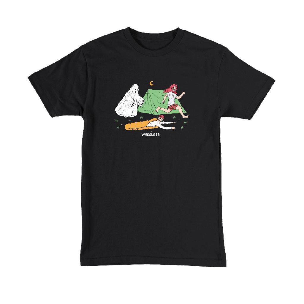 Jual Wheelger Horor Tshirt - Black ( KAOS GUNUNG) | Shopee Indonesia