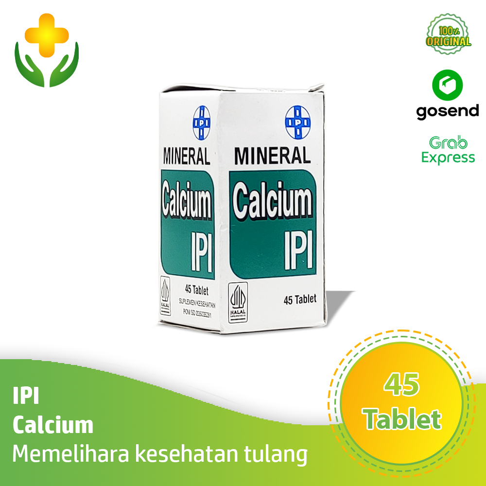 Jual Vitamin Calcium IPI 45 Tablet Vitamin Kesehatan Tulang | Shopee ...