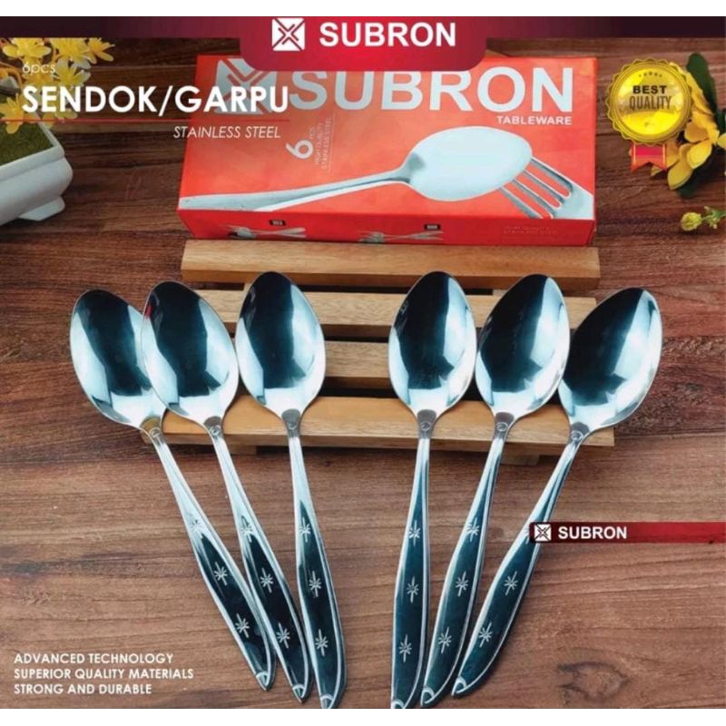 Jual Subron Sendok / Garpu Makan Stainless Steel Tebal / Alat Makan ...