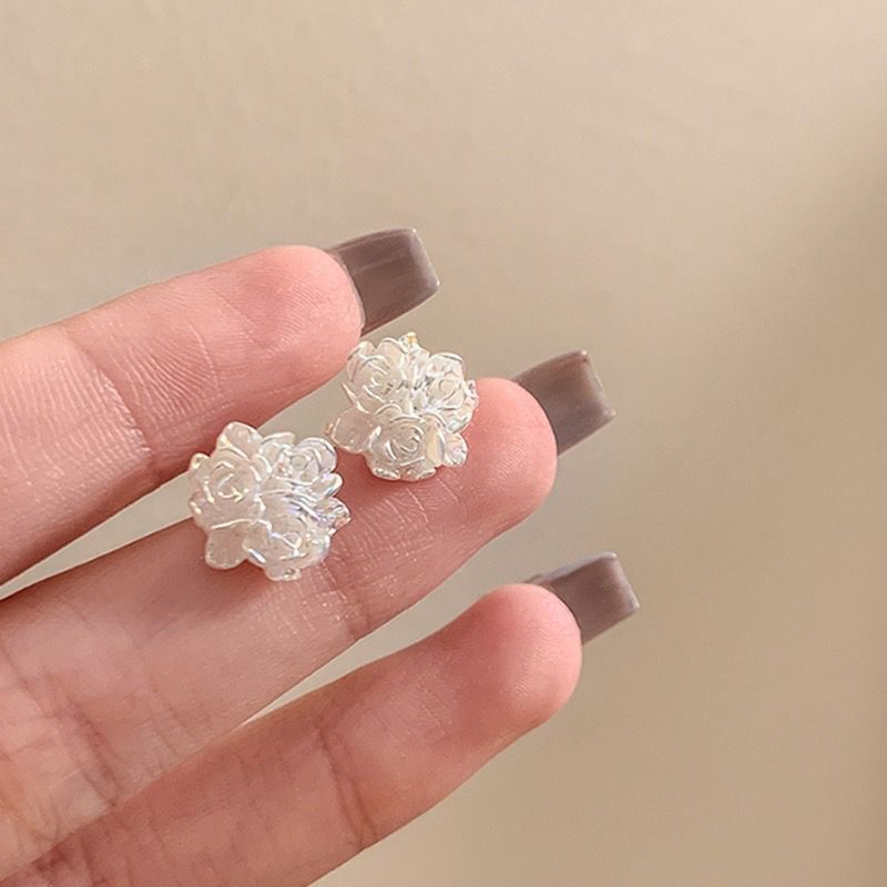 Jual Anting Bunga White Anting Stud warna-warni Gaya Elega Anting ...