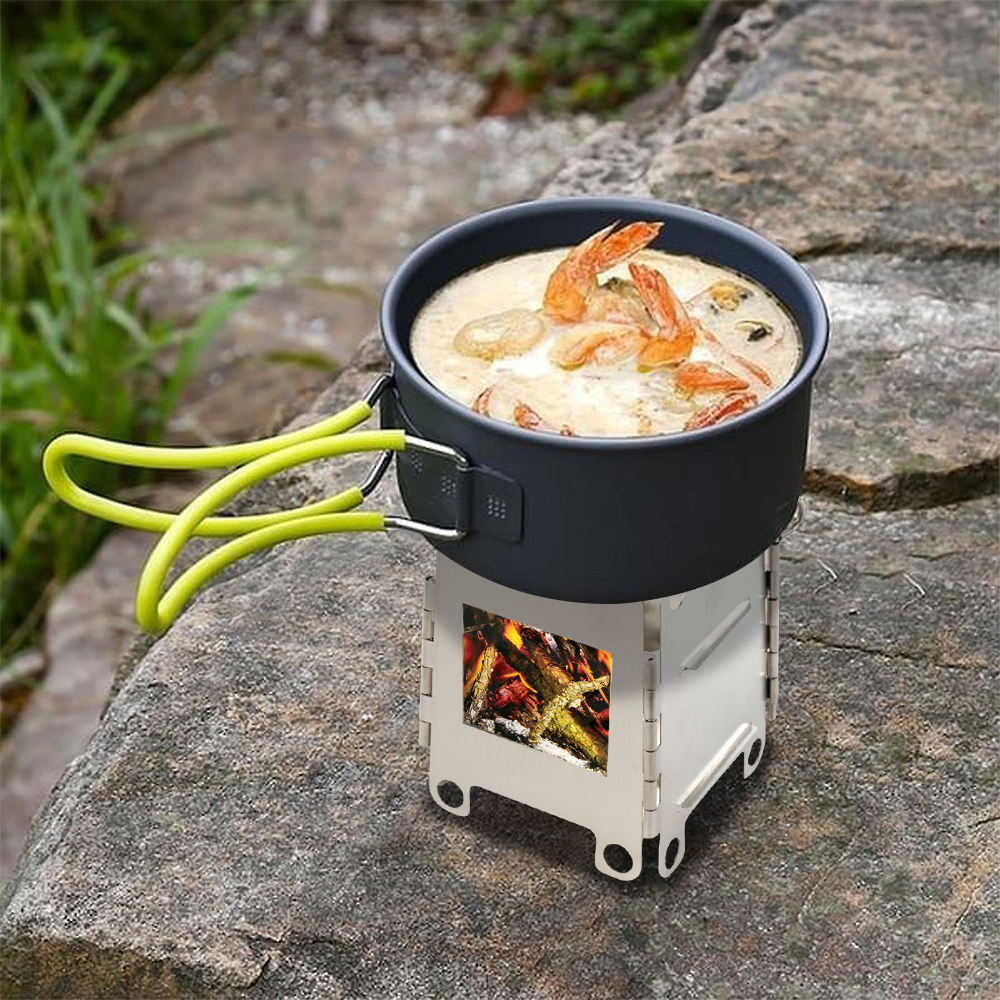 Jual LIXADA Wadah Masak Kompor Camping Stove Stainless Steel / Kompor ...