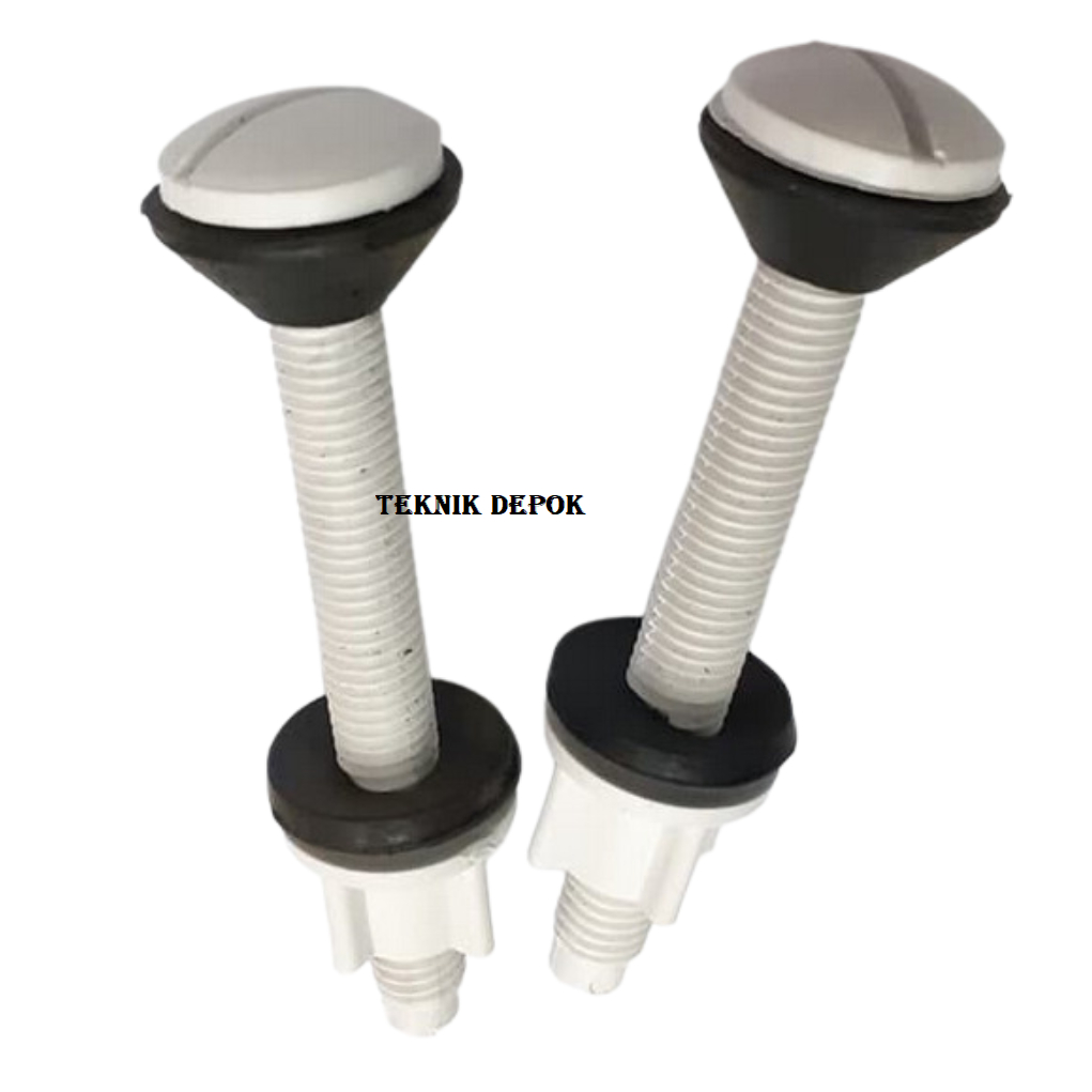 Jual Baut PVC Kepala Obeng Minus Tangki Closet WC Duduk Toilet Kamar ...