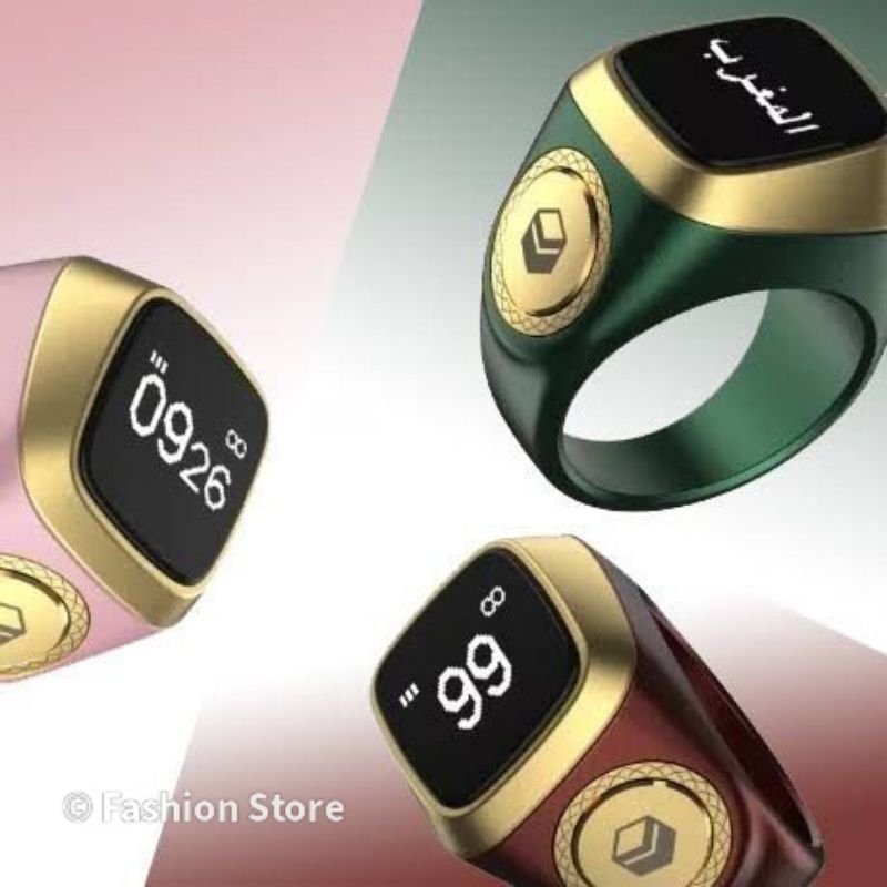 Jual TASBIH DIGITAL CINCIN IQIBLA ZIKR RING Untuk Muslim Zikir Setiap ...