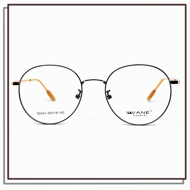 Jual FRAME KACAMATA BULAT VANE 56543 Model Keren Elegan Gagang LENTUR ...