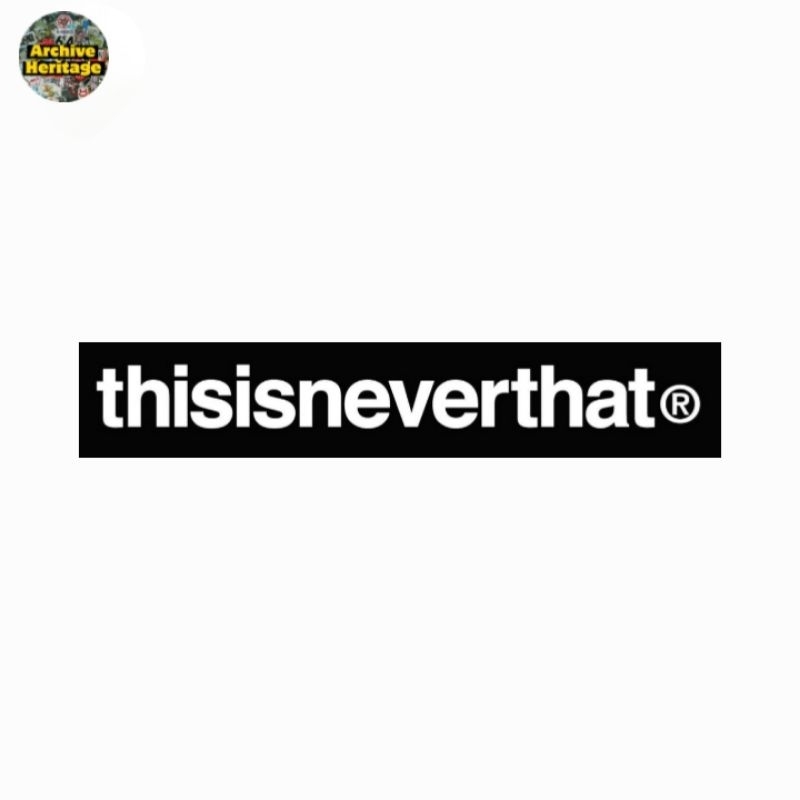 Jual sticker Thisisneverthat logo font brand streetwear clothing stiker ...
