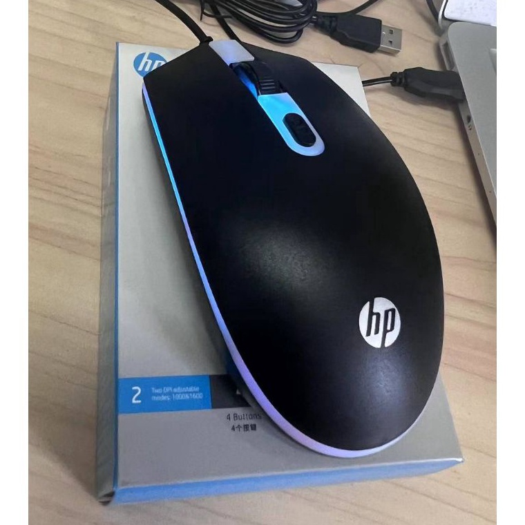 Jual Terbaru MOUSE GAMING HP M18 LED RGB MOUSE HP M18 WIRED USB ...