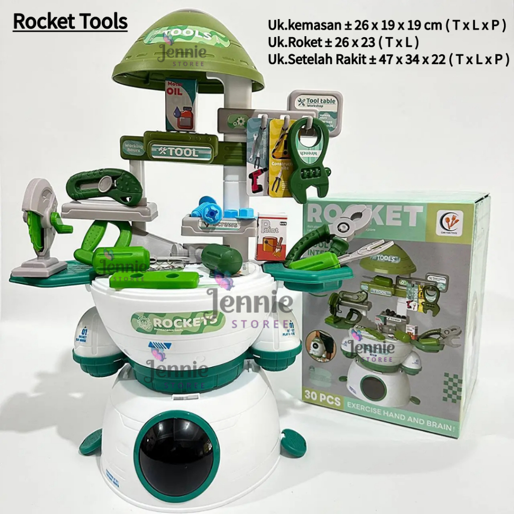 Jual Mainan Tool Set Helm Perkakas Dan Pemadam Kebakaran BTS1806-31 ...
