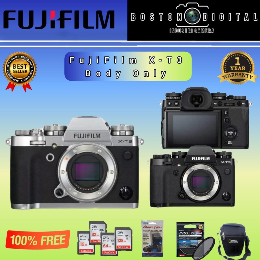 Jual FUJIFILM XT3 BODY ONLY / CAMERA FUJIFILM X-T3 BODY ONLY | Shopee Indonesia