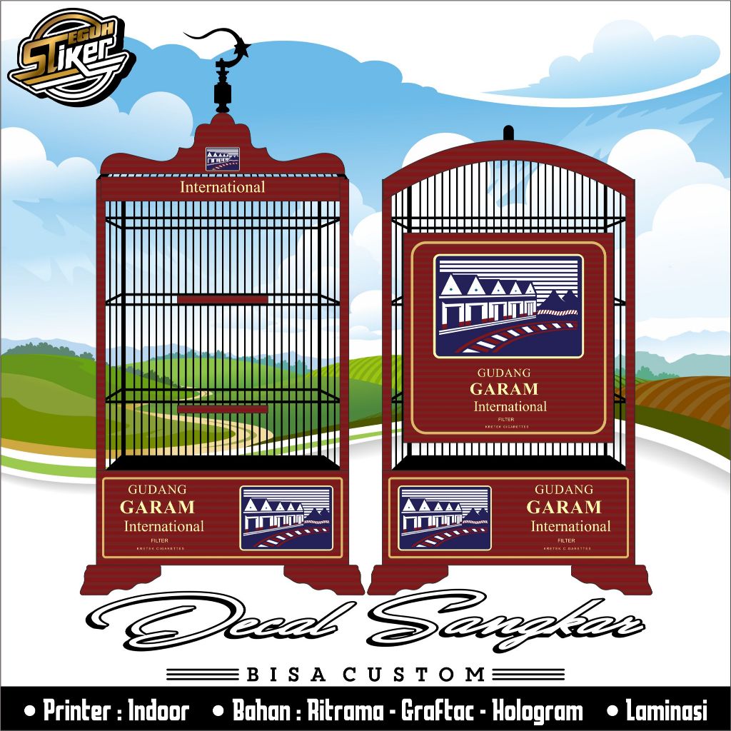 Jual Stiker Sangkar Kosan Motif Garpit | Shopee Indonesia