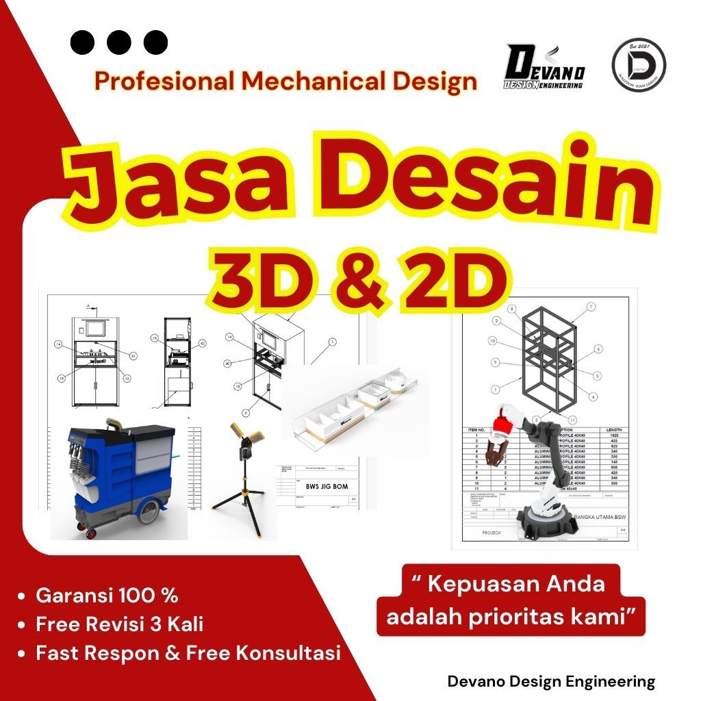 Jual JASA PEMBUATAN GAMBAR TEKNIK 2D DAN 3D MODELING (SOLIDWOORK, INVENTOR DAN BLENDER) | Shopee ...
