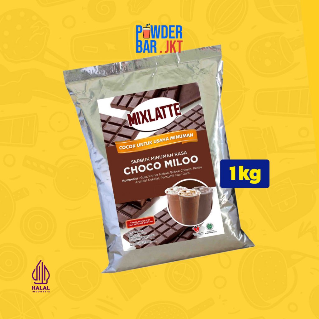 Jual Powder Drink Mixlatte Bubuk Minuman Rasa Choco Milloo 1kg | Shopee ...