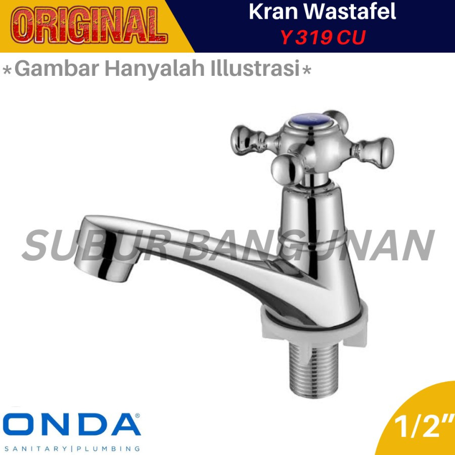 Jual Keran Kran Air Putar Wastafel / Cuci Tangan ONDA Y 319 CU 1/2" | Shopee Indonesia