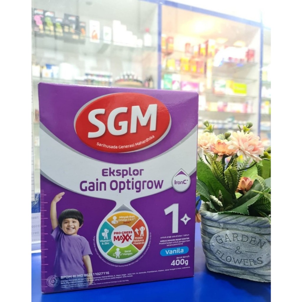 Jual SGM Eksplor Gain Optigrow 1+ Vanilla 400g | Shopee Indonesia
