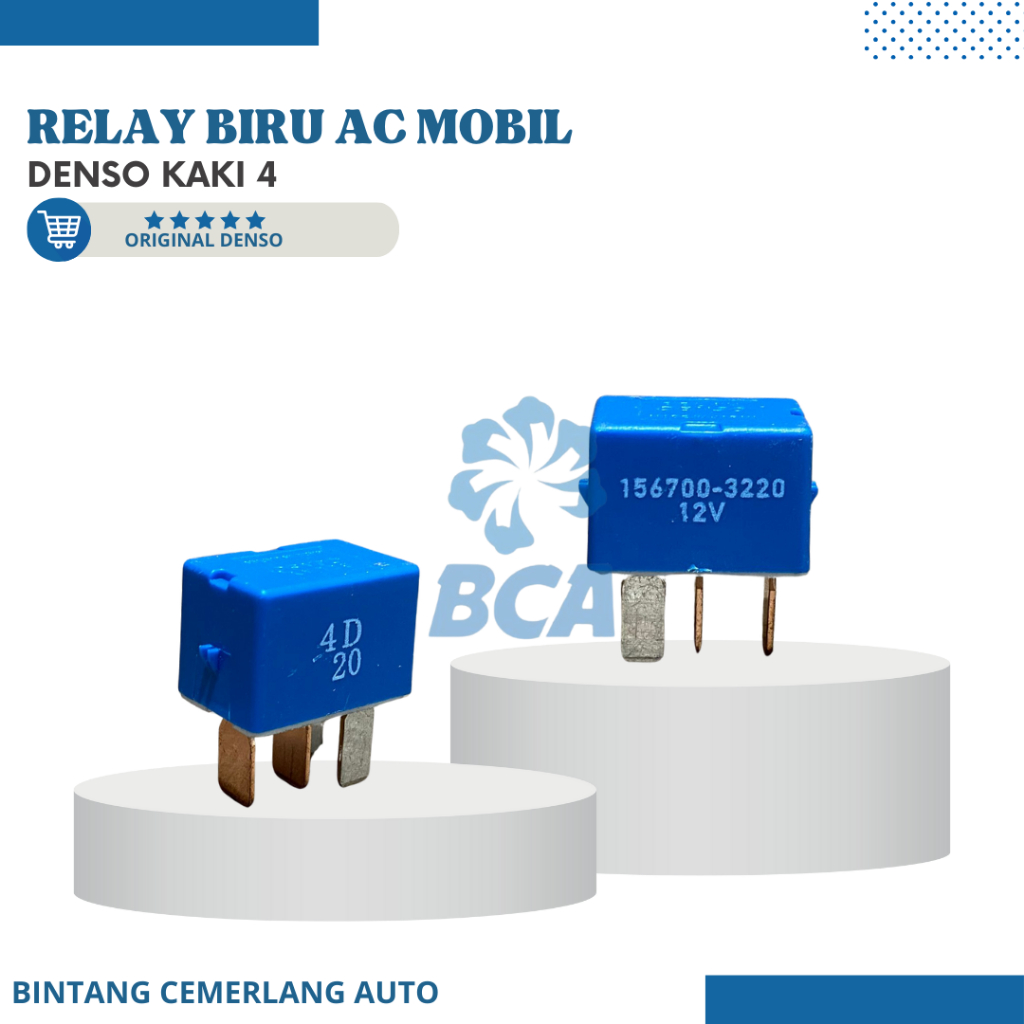 Jual RELAY BIRU AC Mobil Denso Kaki 4 ORIGINAL | Shopee Indonesia