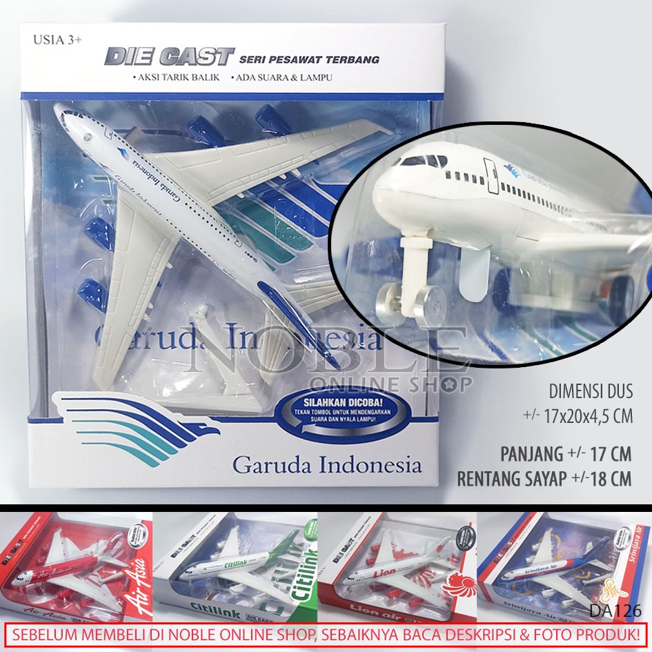Jual Airplane Diecast Aircraft Pesawat Negara Airport Garuda Air Asia ...
