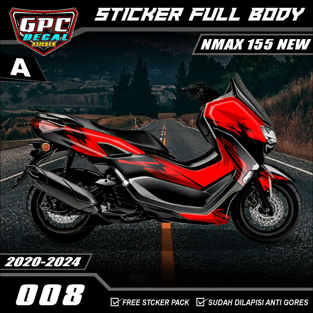 Jual DECAL STICKER HOLOGRAM YAMAHA NMAX NEW 155 THN 2020-2024 FULLBODY ...