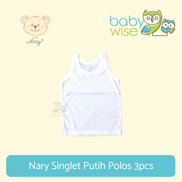 Jual Nary Singlet Putih Polos 3pcs | Shopee Indonesia