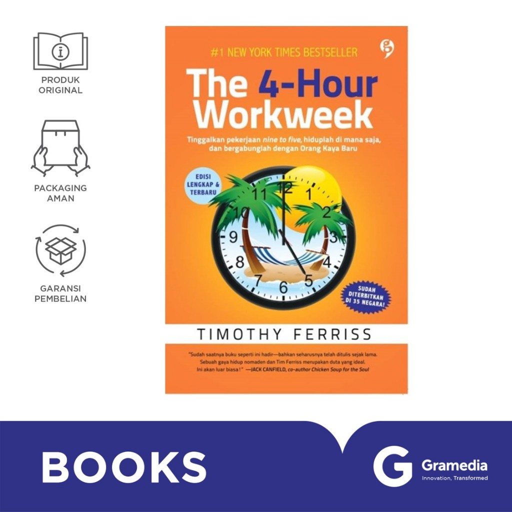 Jual The 4-Hour Workweek Edisi Lengkap & Terbaru (Timothy Ferriss ...