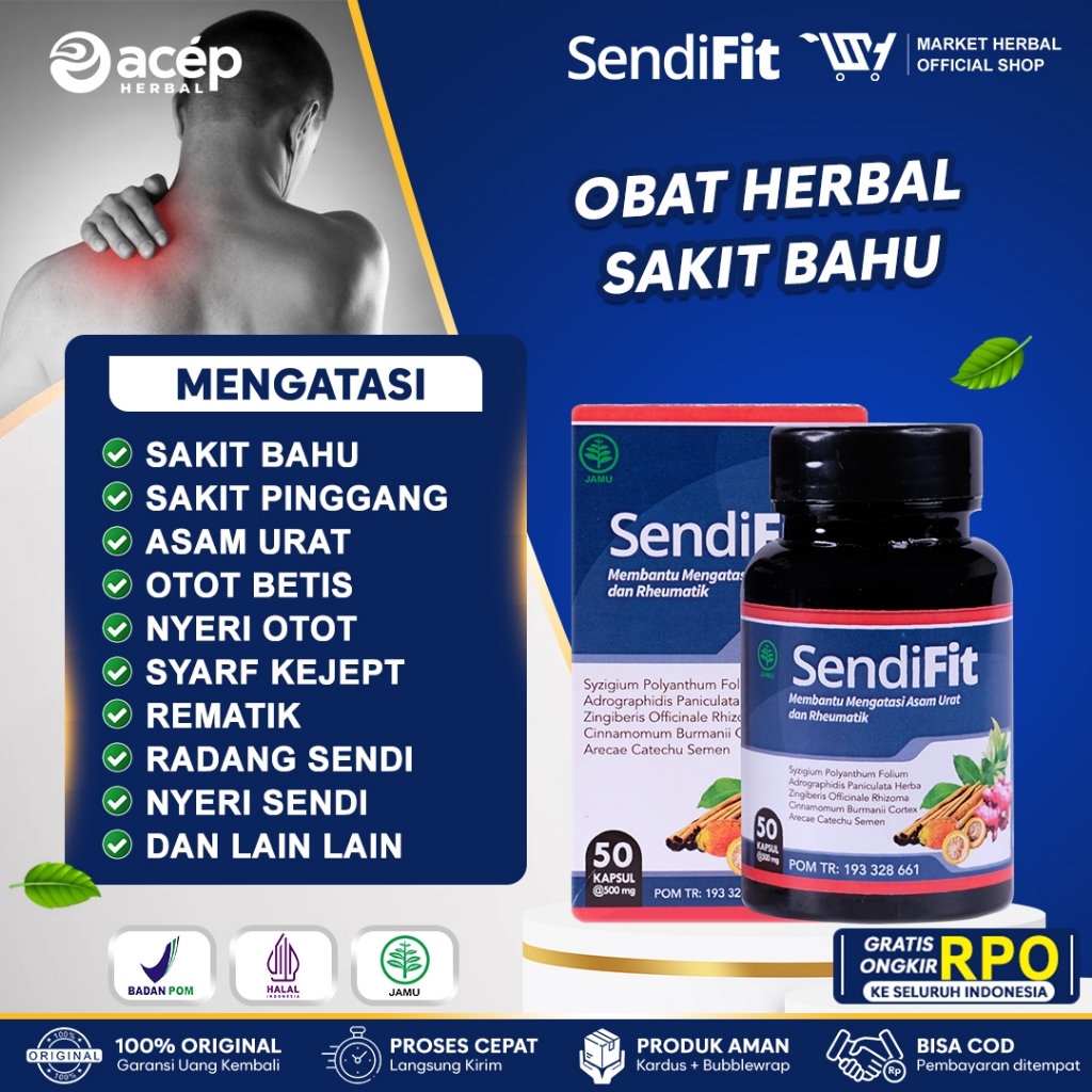 Jual SendiFit Original - Obat Sakit Pinggang, Sakit Bahu, Asam Urat ...