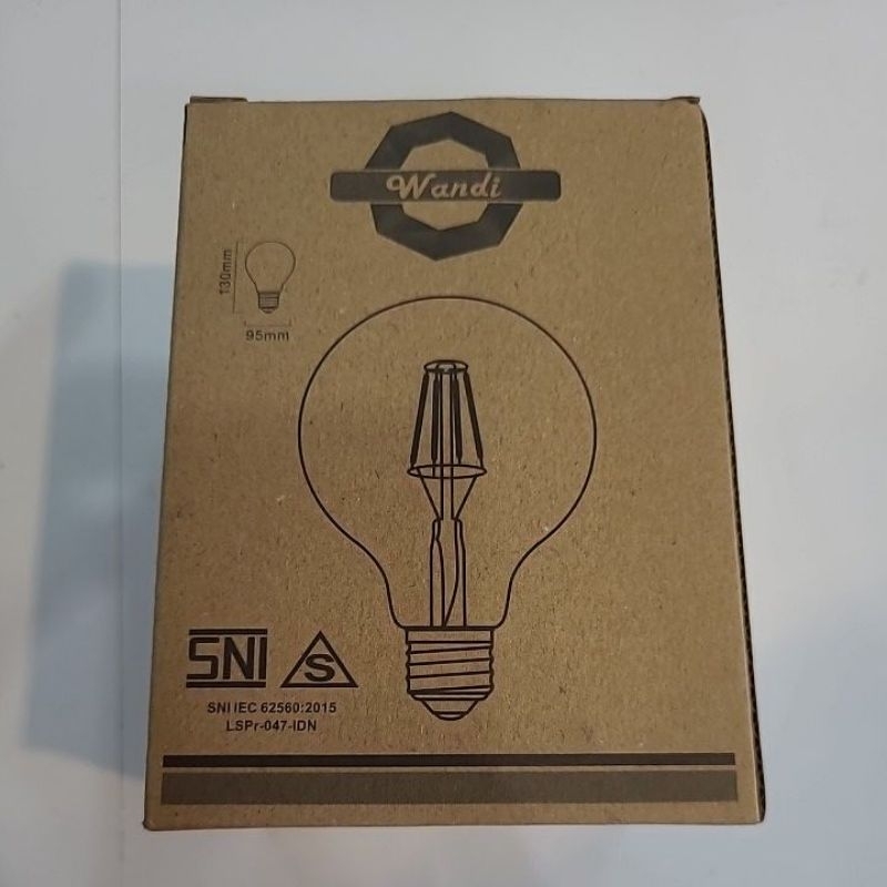 Jual Lampu Led edison bulp G95 4watt diameter 9.5 cm Lampu dekorasi ...