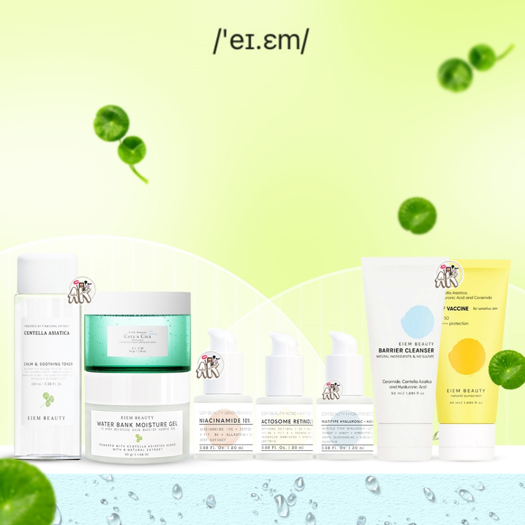 Jual EIEM BEAUTY SKINCARE SERIES ( MOISTURIZER CICA / BARRIER CLEANSER ...