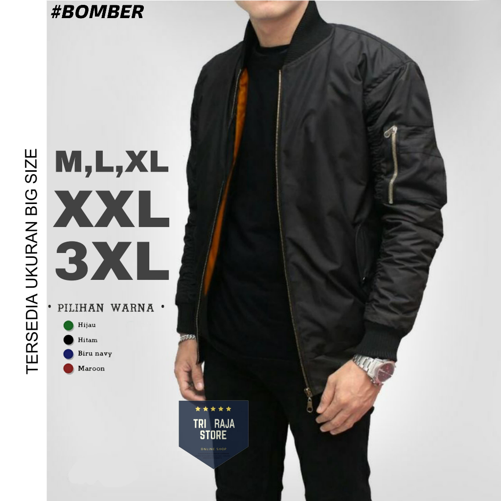 Jual Jaket Bomber Pria / Jaket Bomber Polos Pria Ukuran Jumbo / Jaket ... Jual Jaket Bomber Pria / Jaket Bomber Polos Pria Ukuran Jumbo / Jaket ...