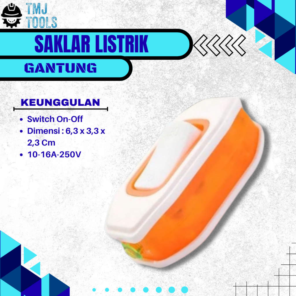 Jual Saklar Listrik Gantung Jumbo ON OFF Transparan Switch Kabel Tombol ...
