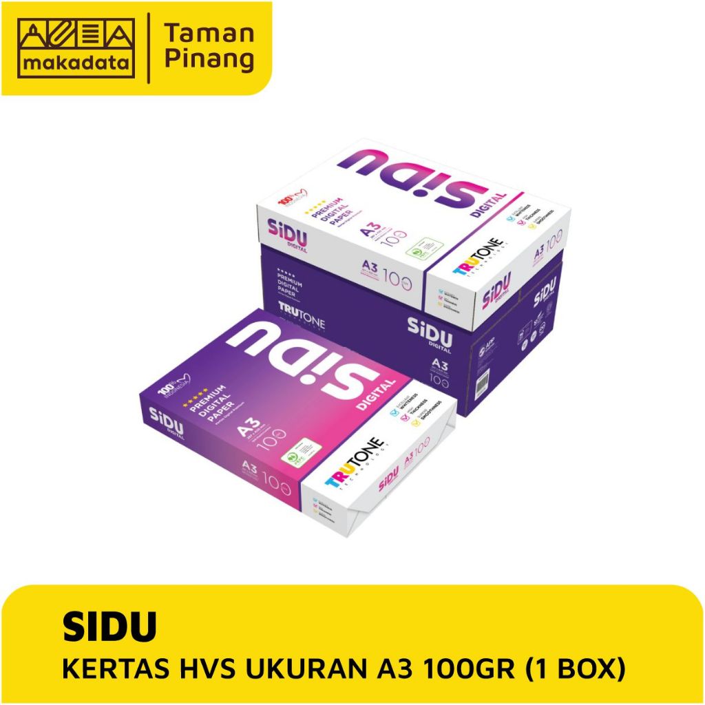 Jual KERTAS HVS / KERTAS FOTOCOPY / KERTAS PRINT SIDU A3 100 GRAM (1 ...