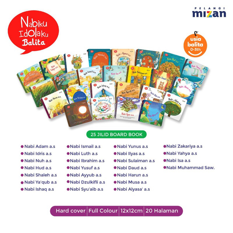 Jual NABIKU IDOLAKU BALITA MANDIRA DIAN SEMESTA BUKU CERITA 25 NABI ...
