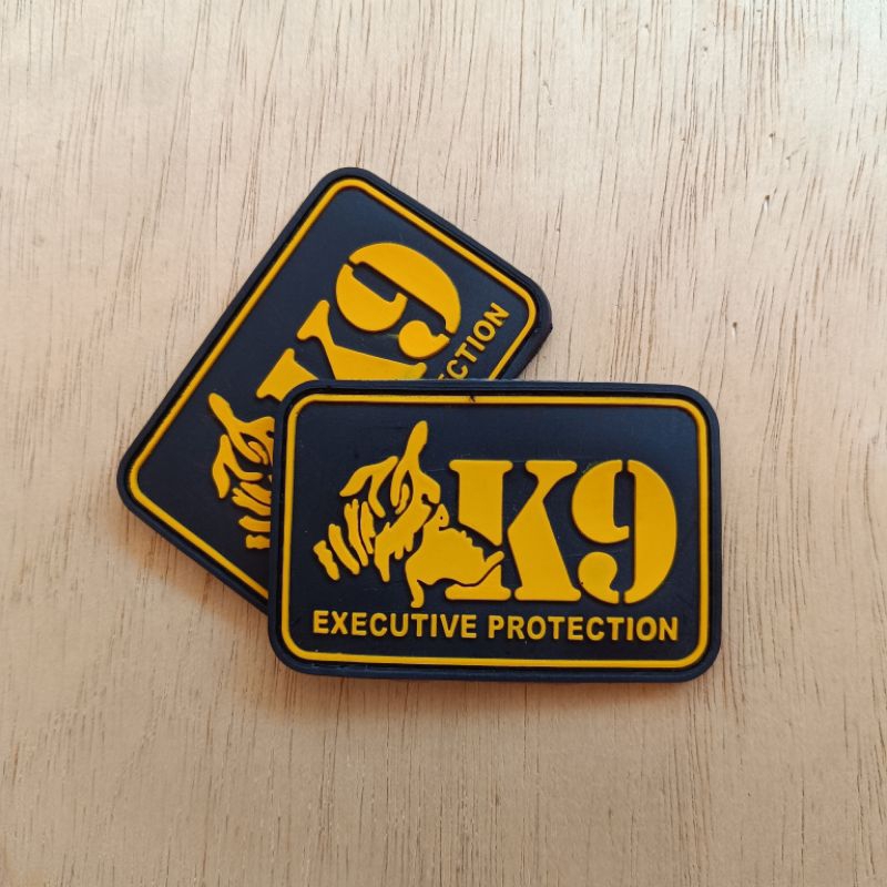 Jual patch rubber logo k9 executive protection tempelan aksesoris ...