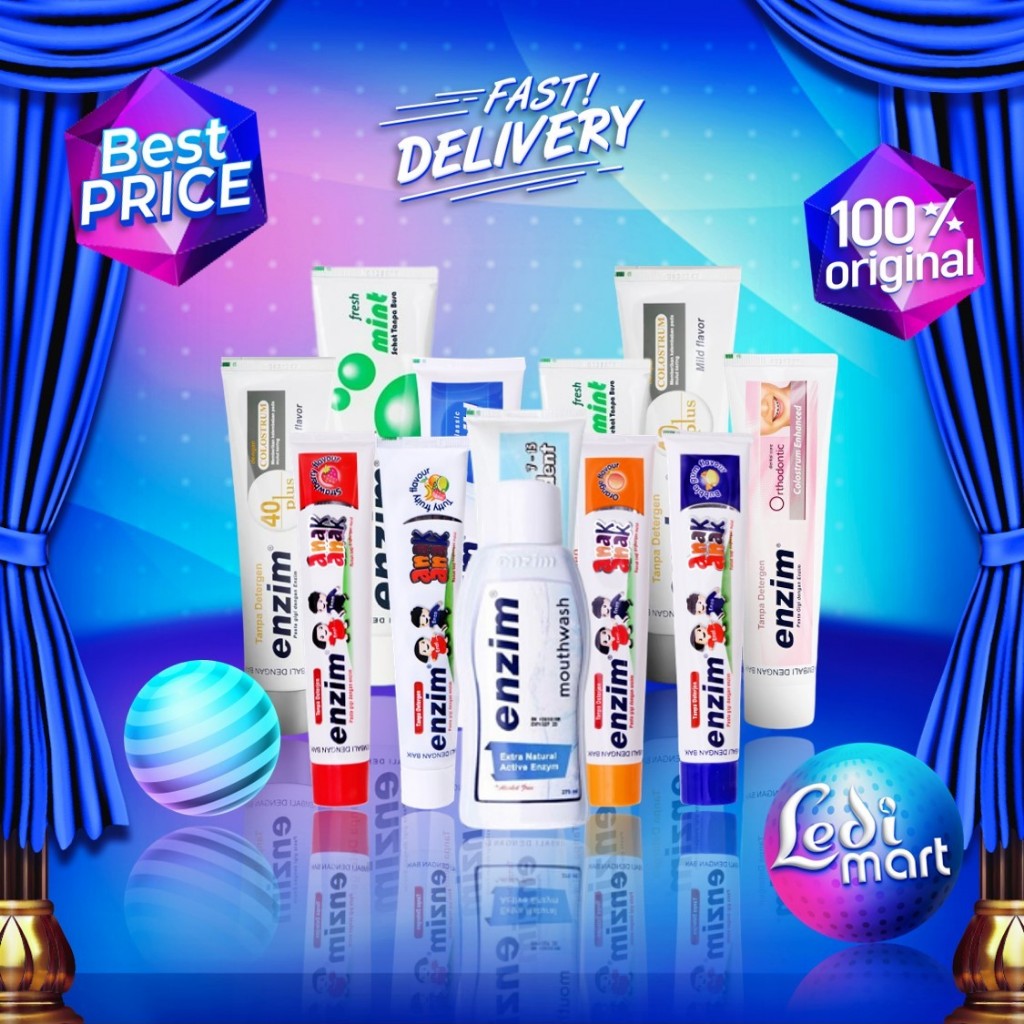 Jual Enzim Toothpaste Series | Pasta Gigi Sensitif | Odol | Fresh Mint ...