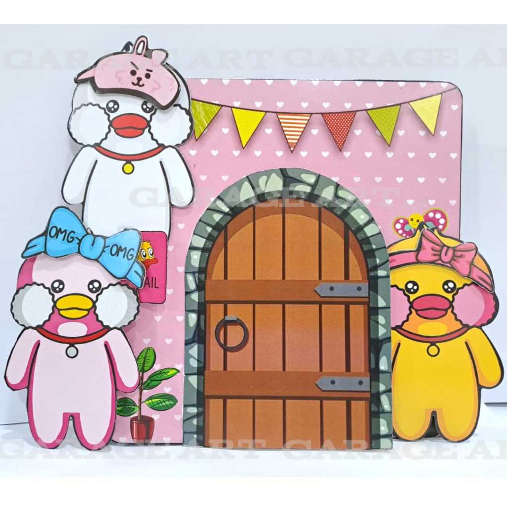 Jual bebek viral paper dolls house bebek pink mainan edukatif anak bisa ...