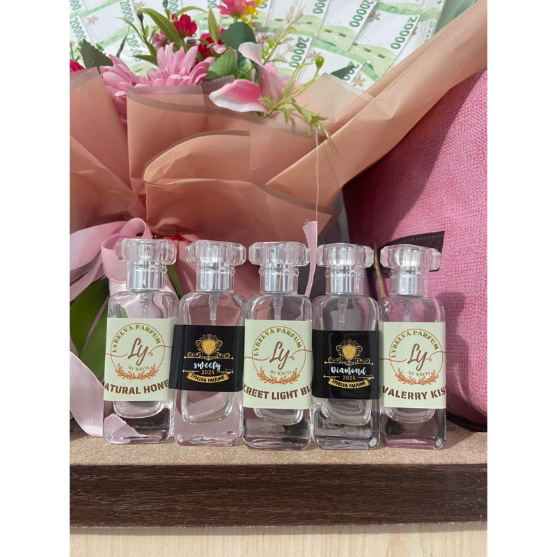 Jual PARFUM 5 BOTOL ISI 25ML LYBELVA AROMA NOTE CATATAN | Shopee Indonesia