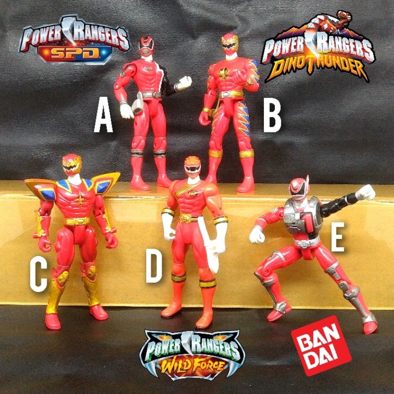 Jual Action Figure Power Ranger Red Ranger Merah Harga Satuan Original ...