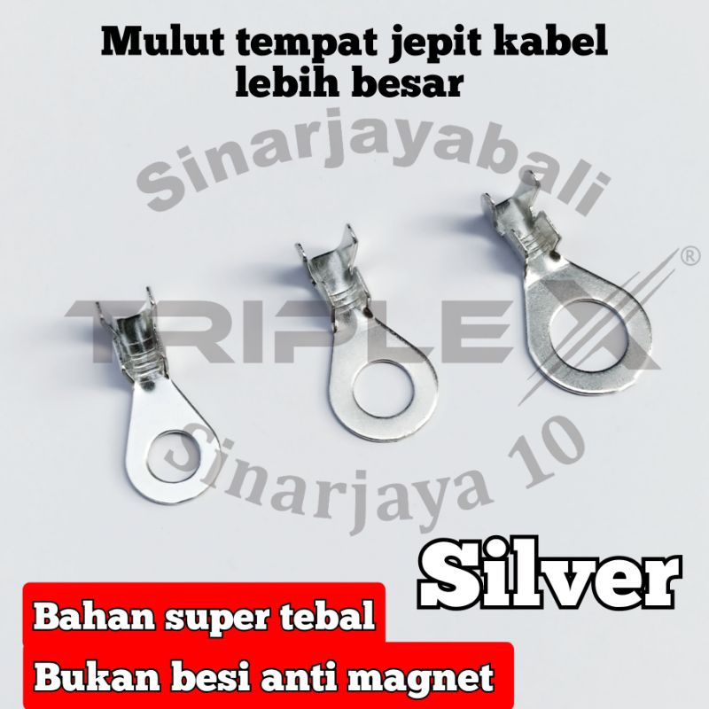 Jual sekun kabel besar bulat silver baut kunci 10 sekun pipih m6 ...