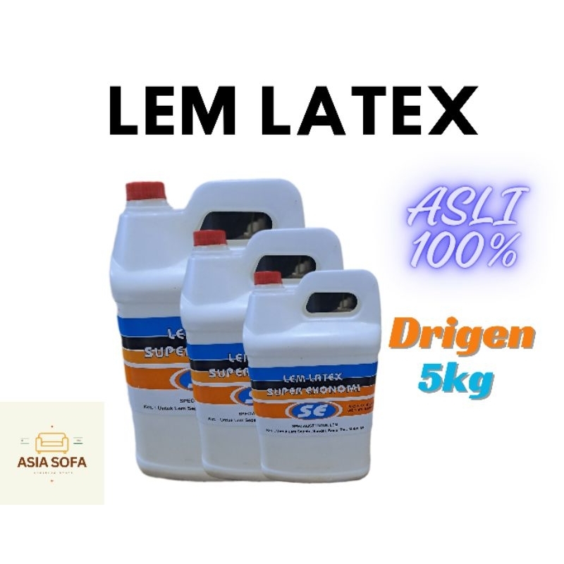 Jual LEM LATEX : Lem latex cair serba guna 5liter lem busa karet ...
