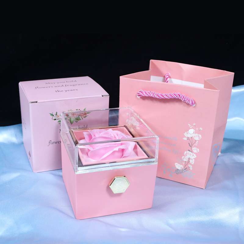 Jual Ring Box Bunga Abadi Mawar / Kotak Perhiasan Cincin Kalung ...