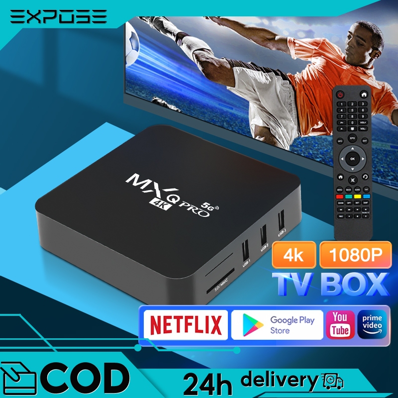 Jual Android TV Box 4K MXQ Pro 5G Smart TV Box Android 12.0 RAM 8GB ROM 128GB WIFI with Google ...